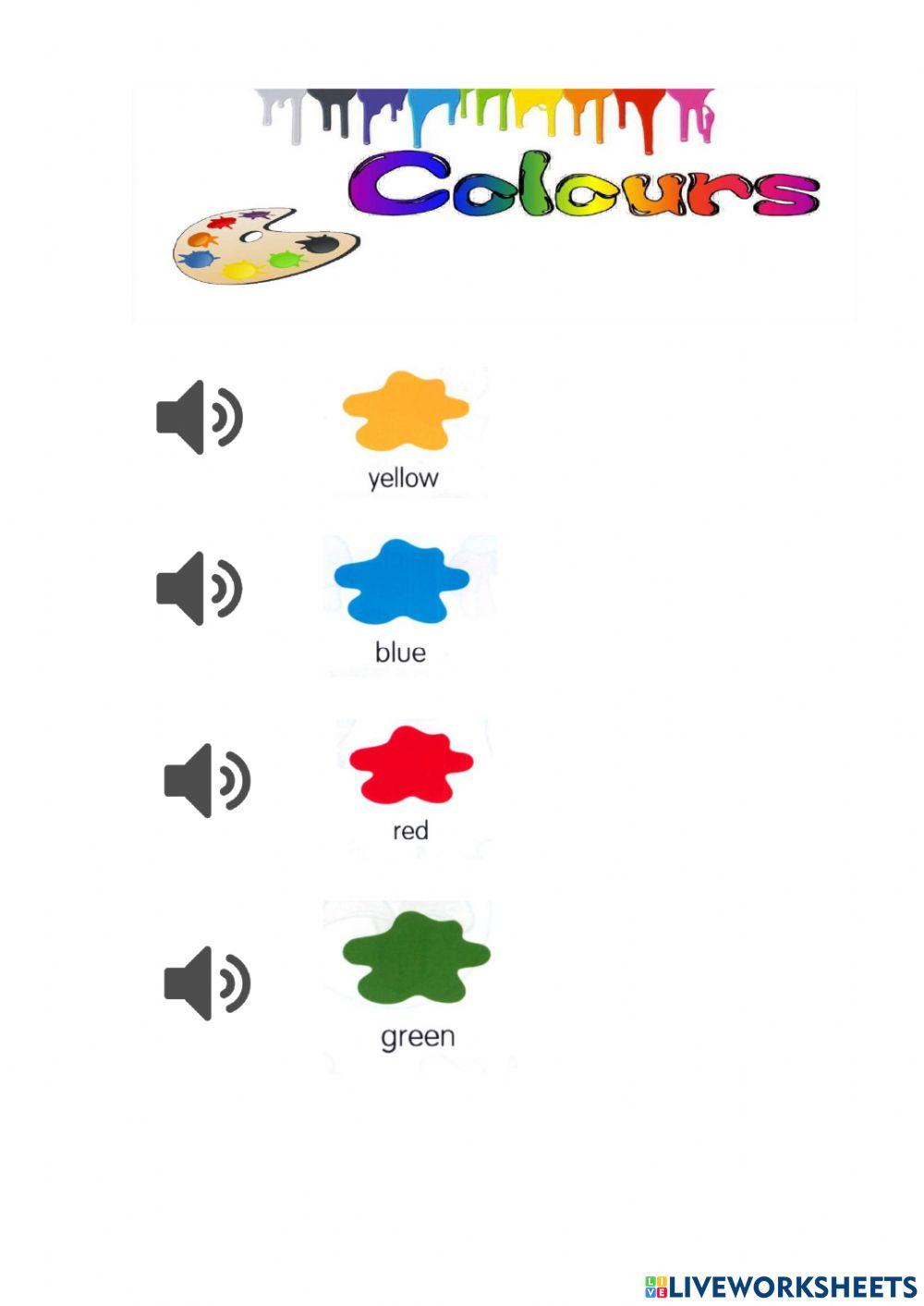 Colours | Free Interactive Worksheets | 1571908