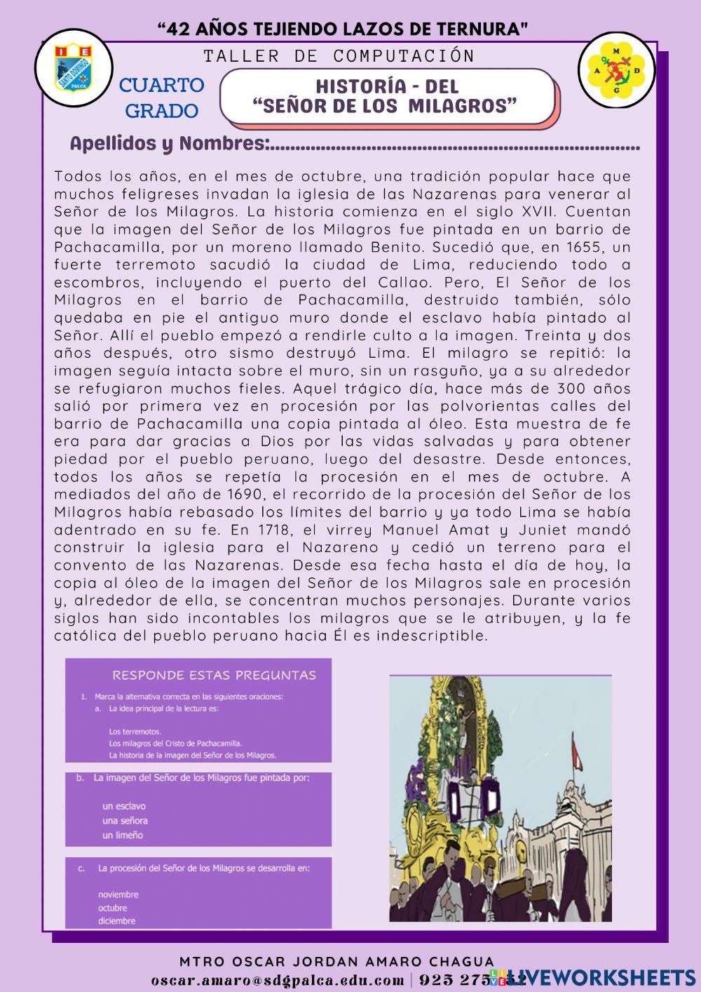 Señor de los Milagros 1571956 | Oscar Jordan Amaro Chagua