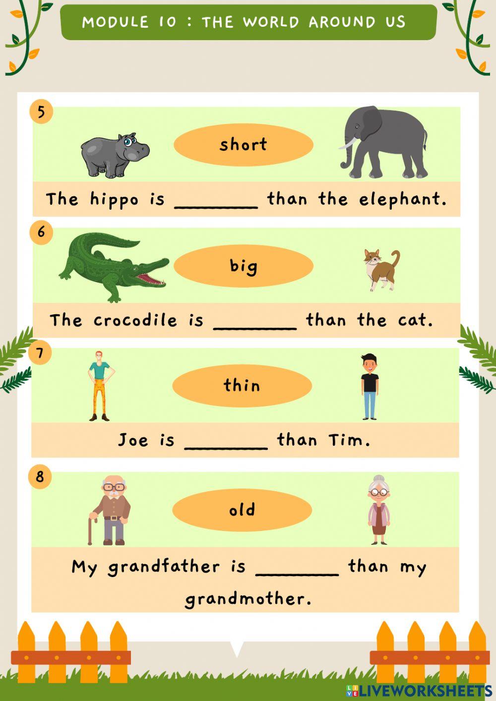 Comparative Adjectives 1572826 | Intan Liana