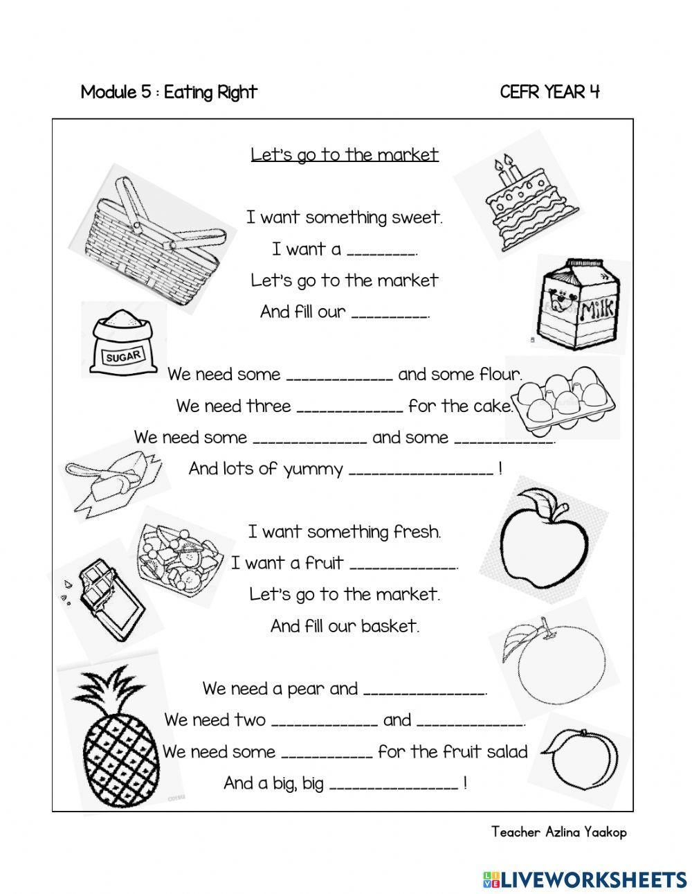 Cefr year 4 eating right 1572942 | Azlina Binti Yaakop