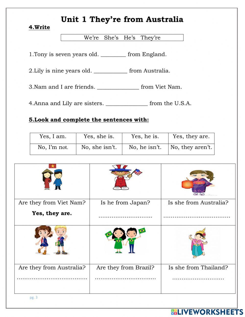 Grade 5-Unit 1 online exercise for | Live Worksheets