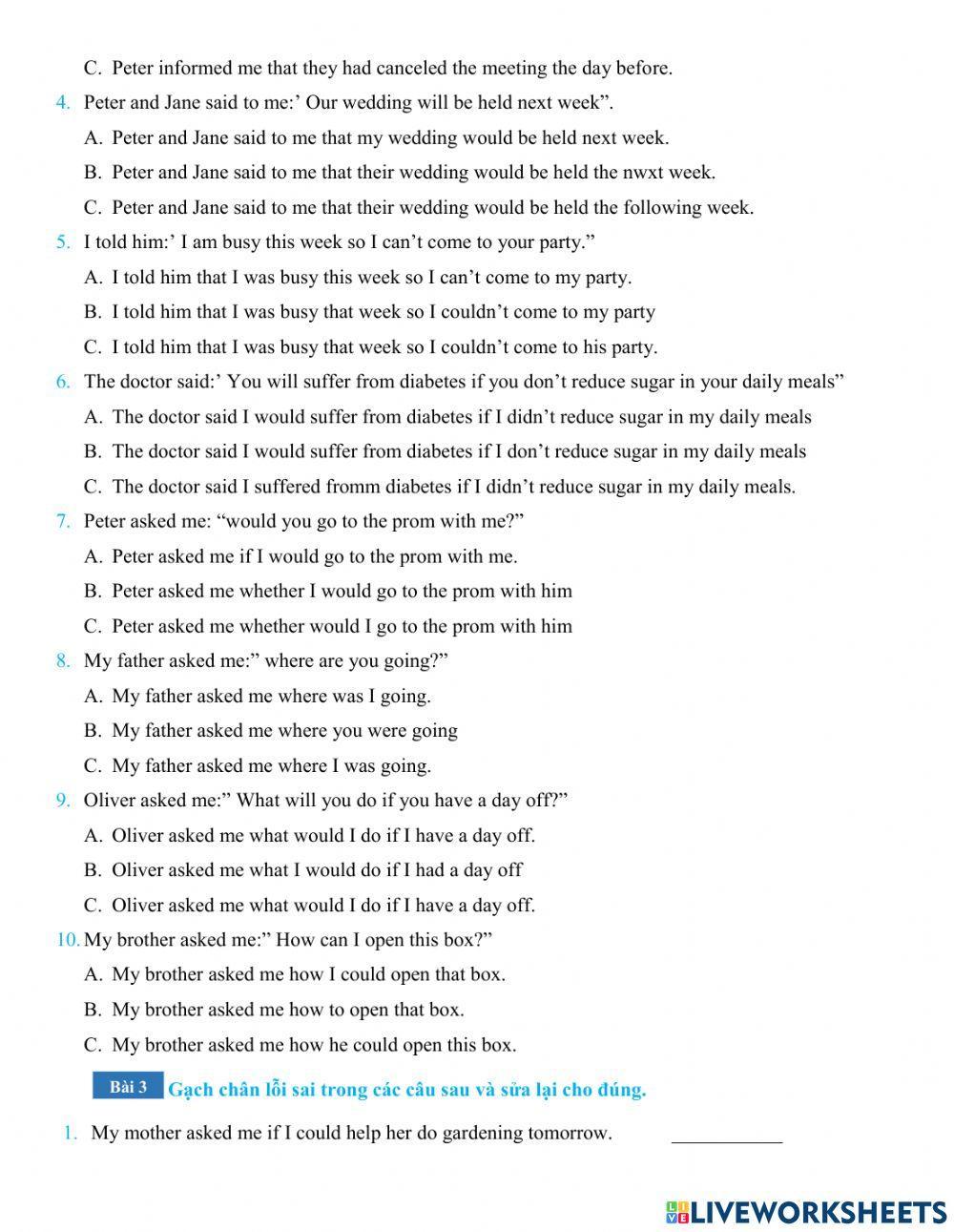 Grade Direct Speech-indirect Speech Worksheet Live, 42% OFF Grade Direct Speech-indirect Speech Worksheet Live, 42% OFF