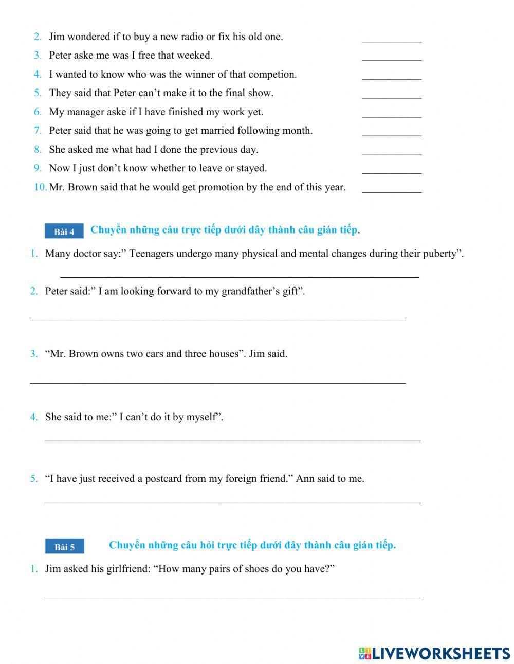 Grade 9. direct… | Free Interactive Worksheets | 1573463