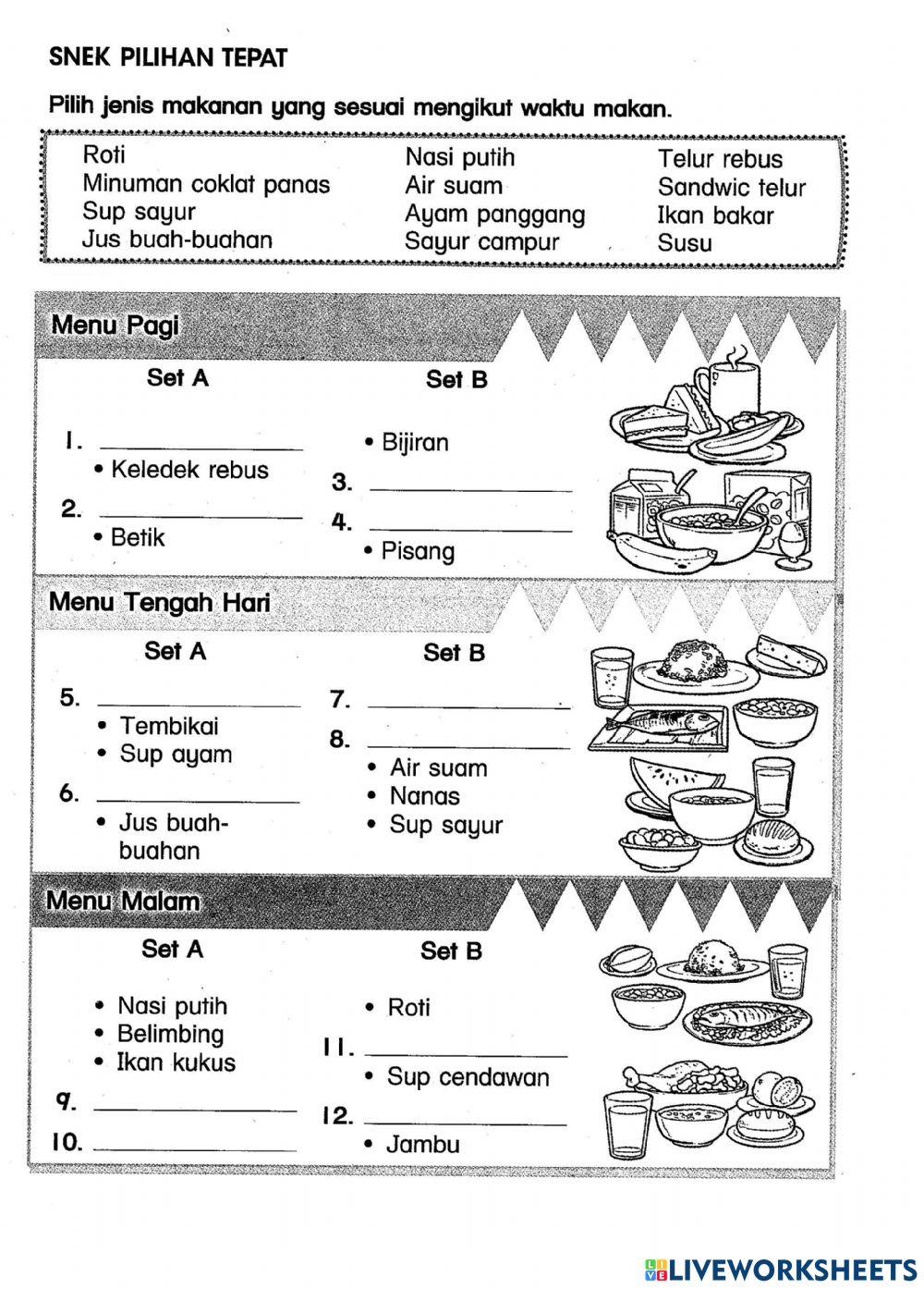 Jaga Diri Sihat Emosi Exercise For Tahun 3 Live Worksheets