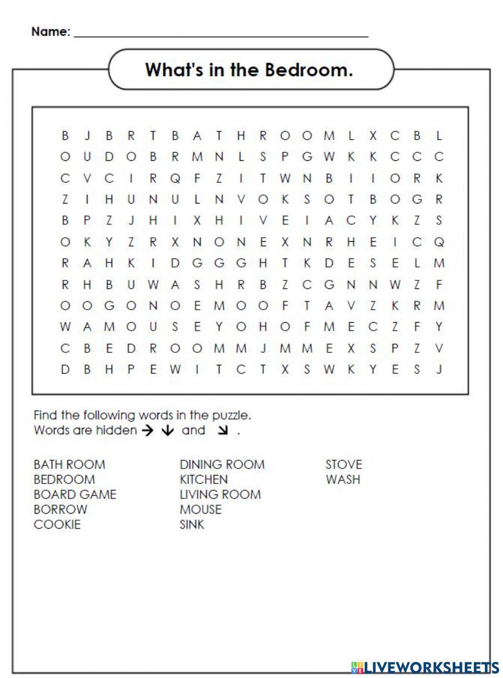 5-11 wordsearch | LiveWorksheets | 5222181