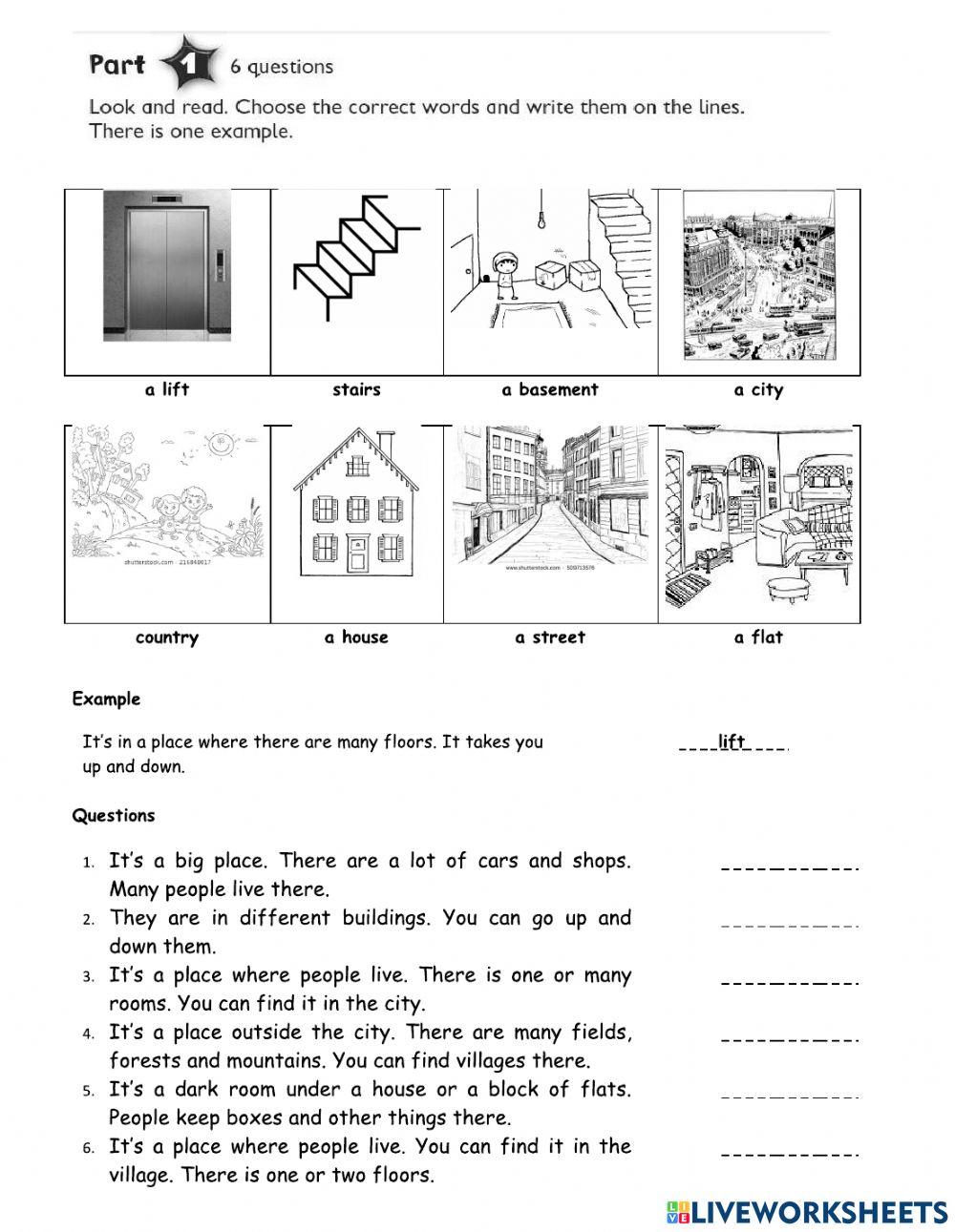 Reading House | Free Interactive Worksheets | 1574512