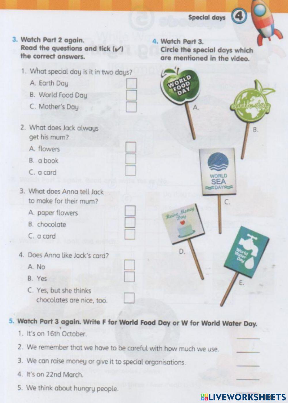 CEFR YEAR 4 ENGLISH LIVE WORKSHEET P145 4209304 | Madam