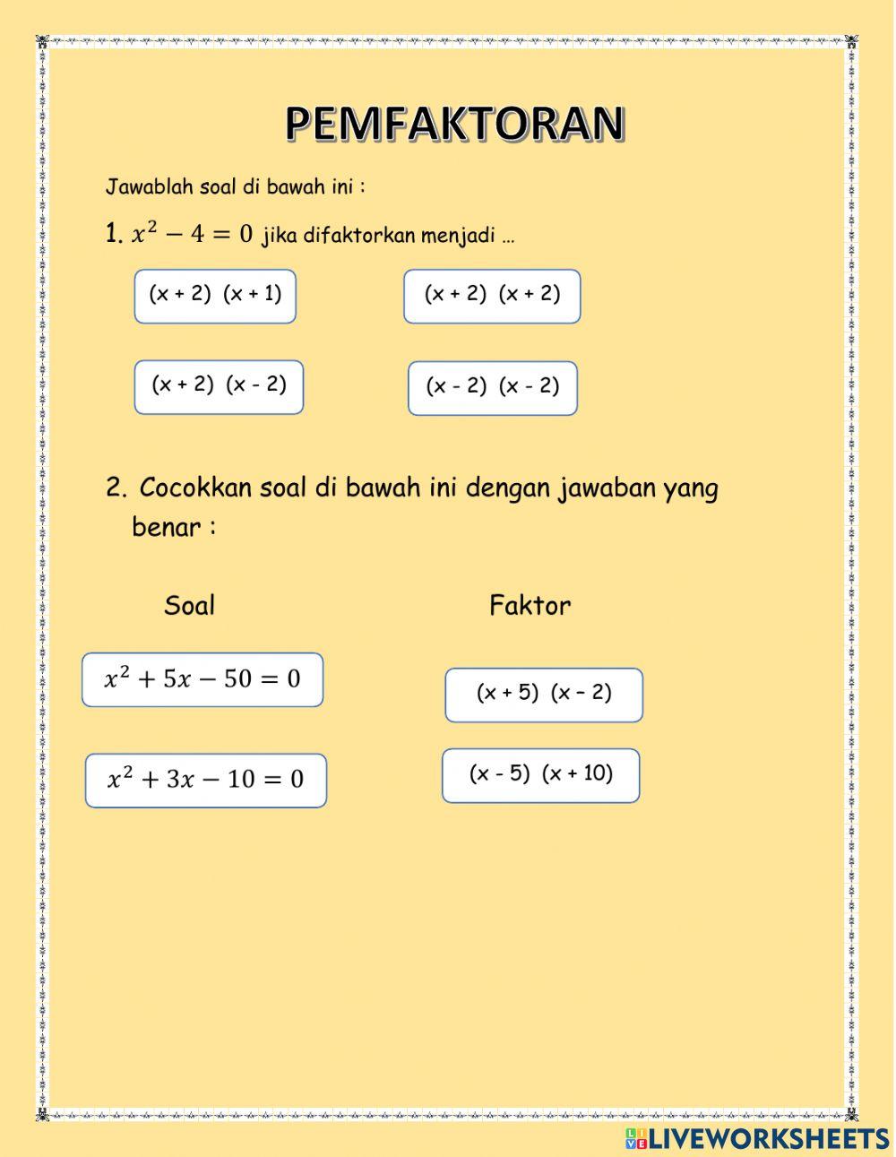 1575500 | Lks pemfaktoran | Devi Erna Chintia