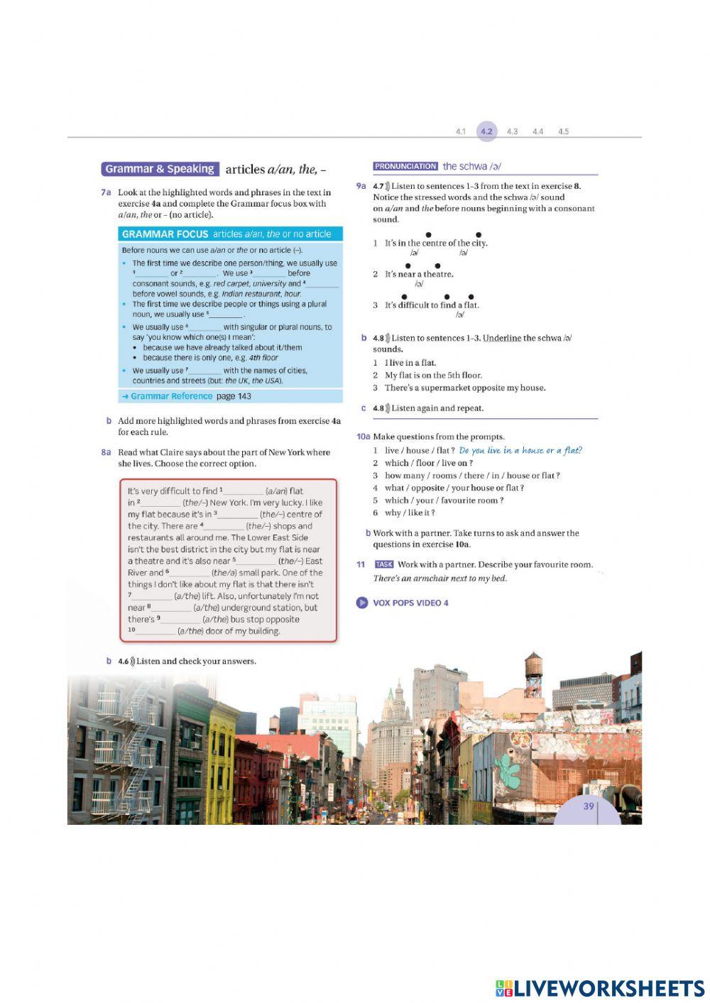 Navigate Elementary unit 4.2 - Voxpops online exercise for | Live Worksheets