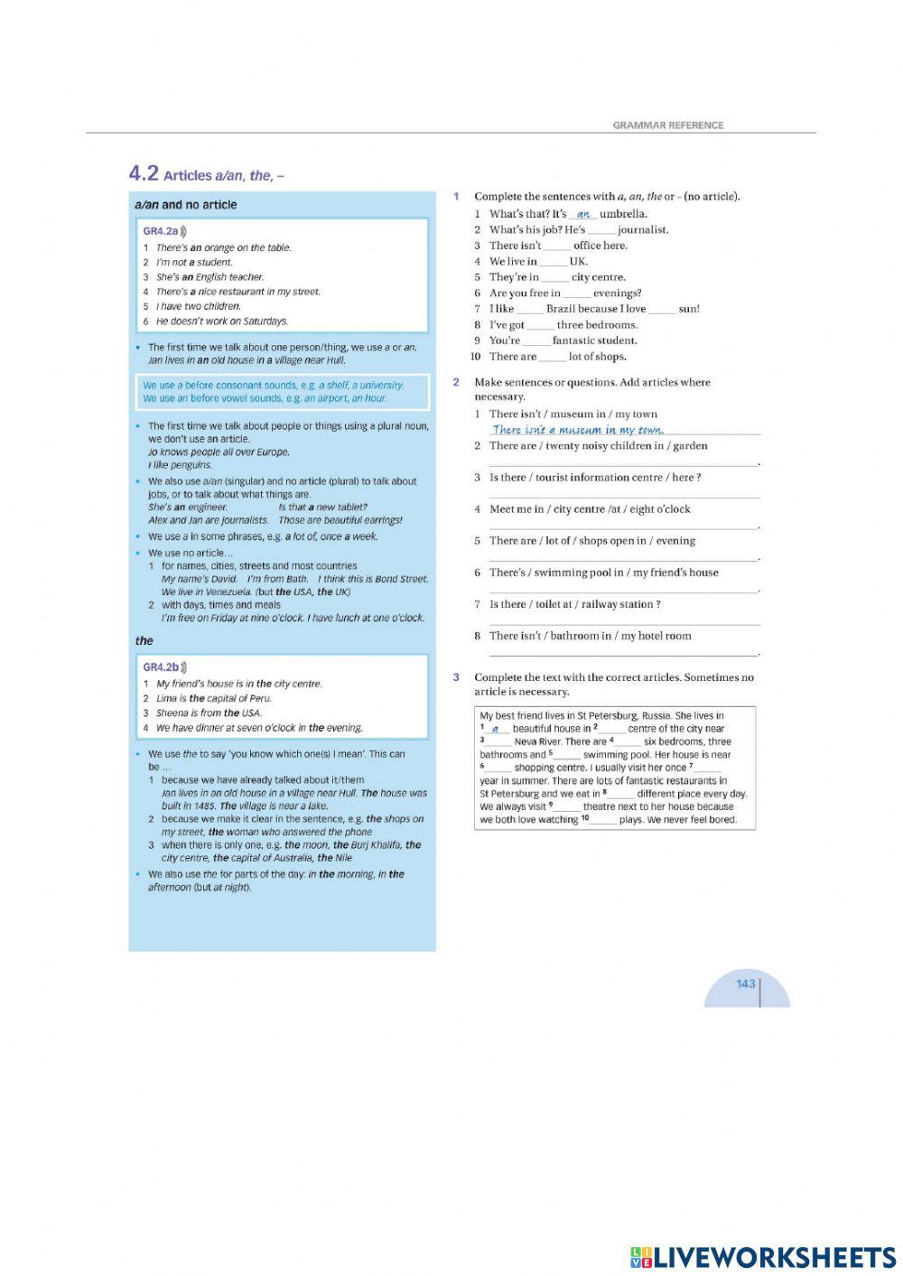 Navigate Elementary unit 4.2 - Voxpops online exercise for | Live Worksheets