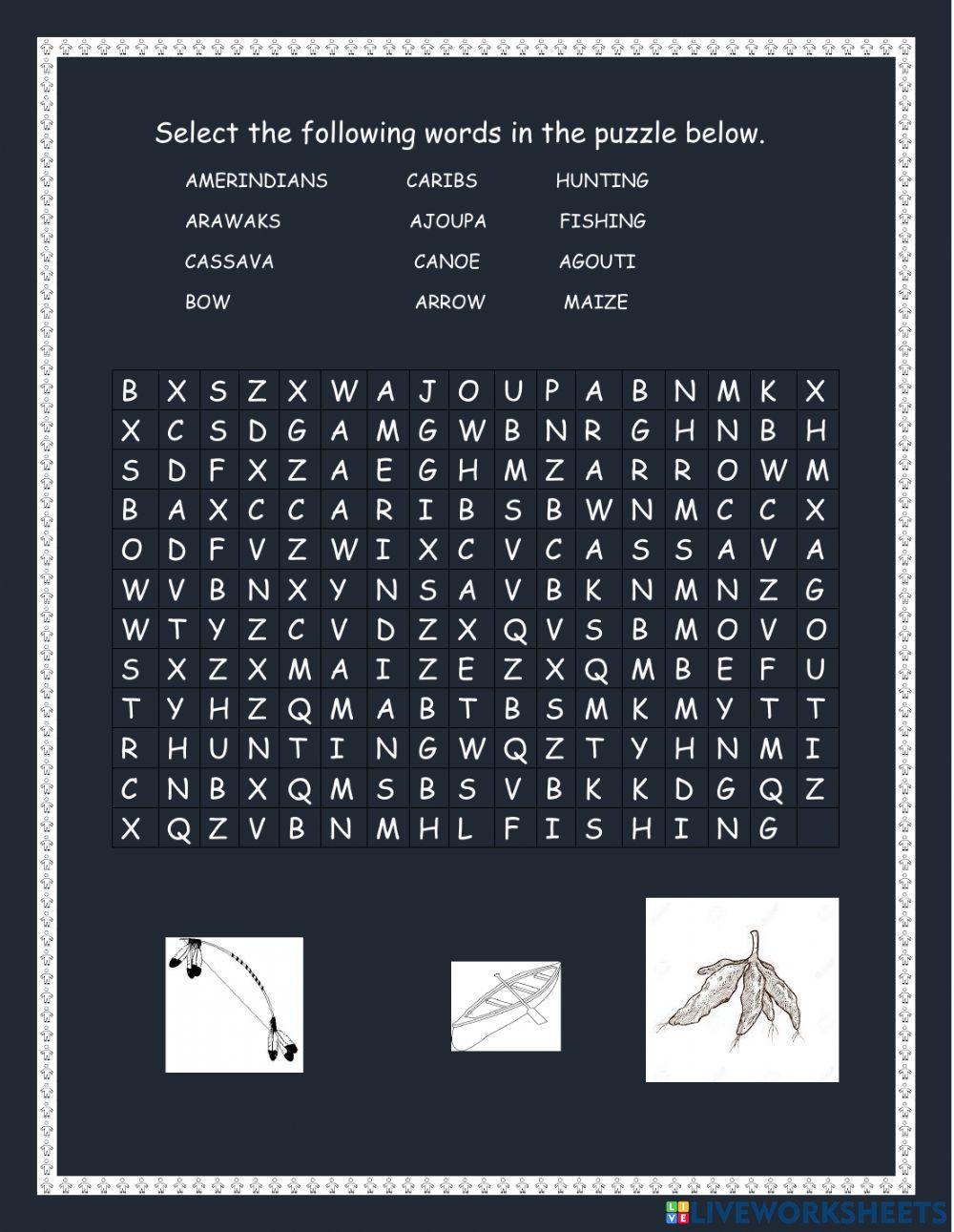 Project Word Search online exercise for | Live Worksheets