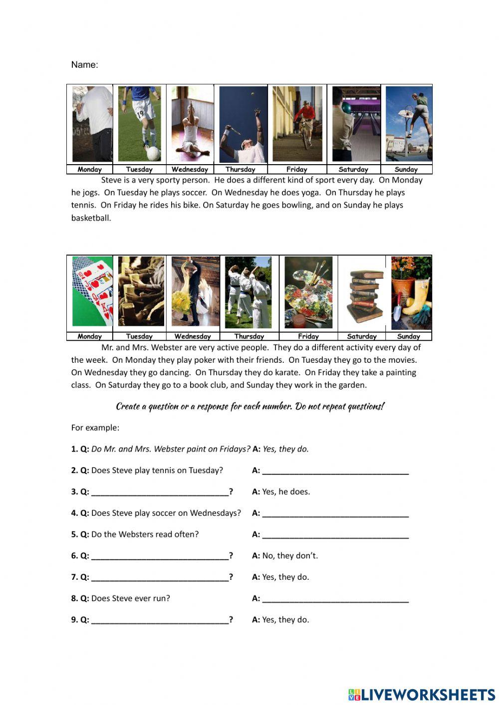 Busy People interactive worksheet | Live Worksheets