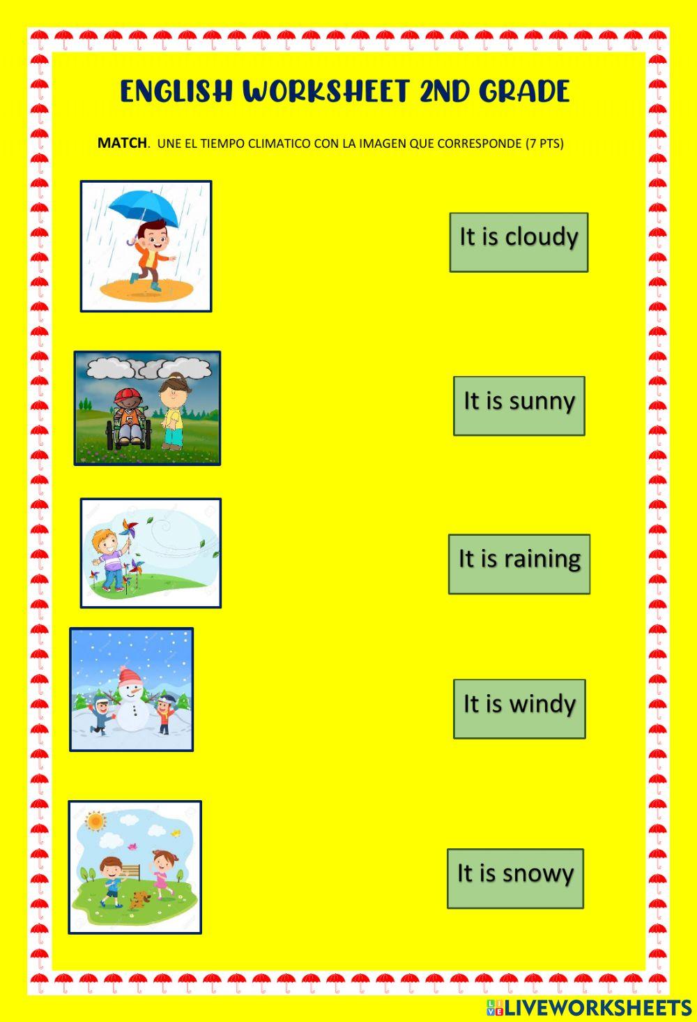 Weather worksheet | Live Worksheets