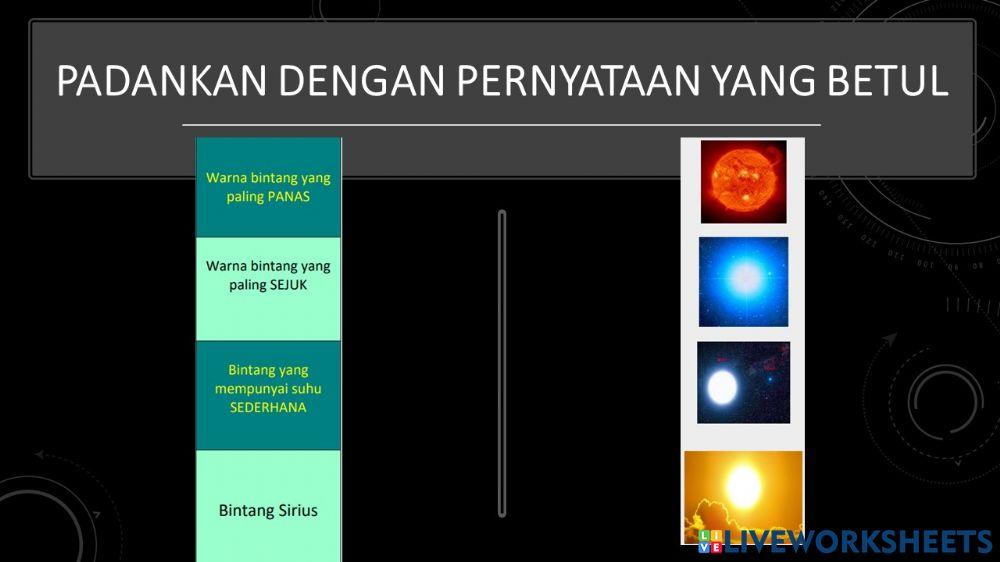 Pengelasan Bintang berdasarkan Warna dan Suhu 4308871
