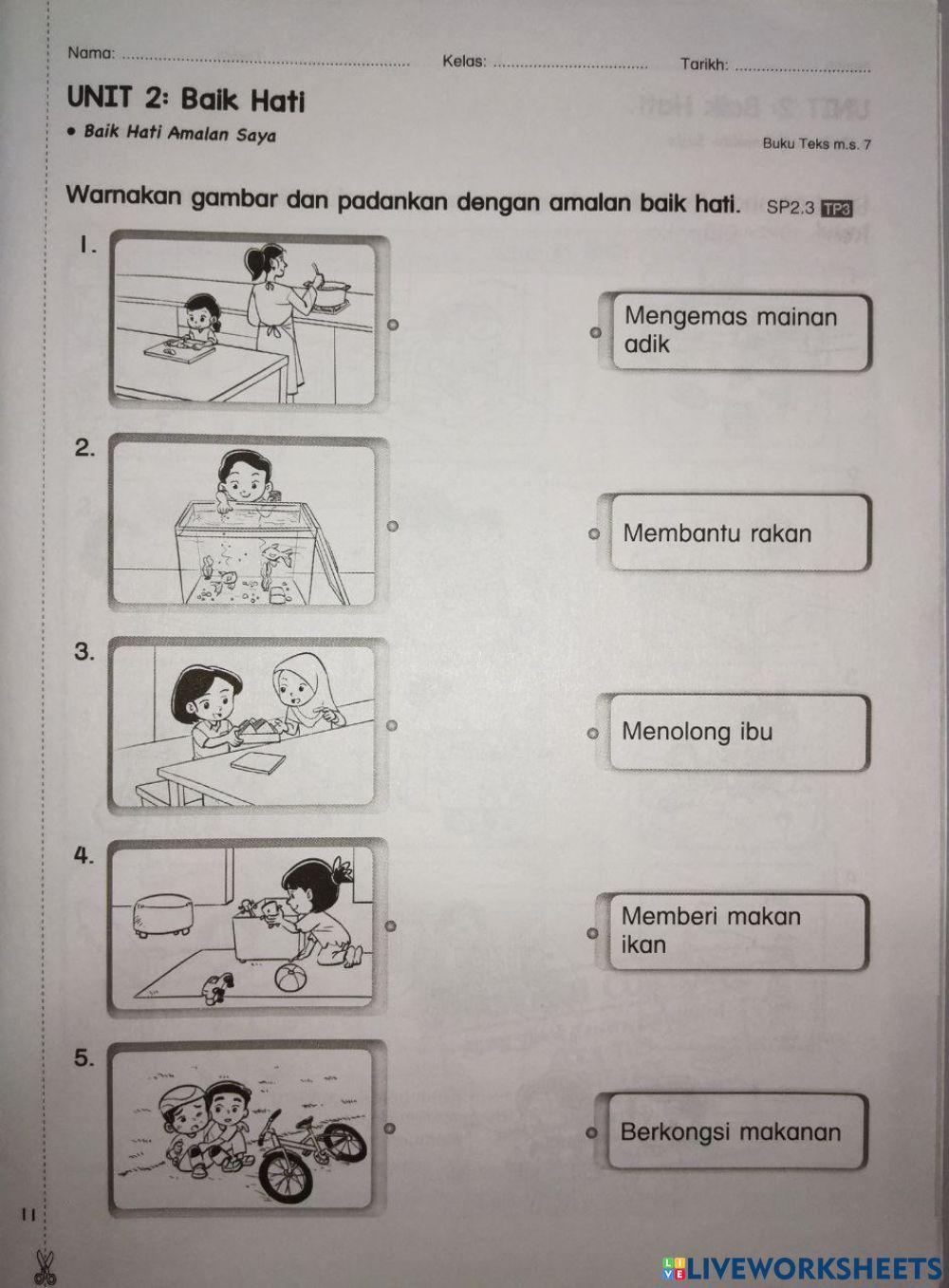 Unit 2 baik hat… | Free Interactive Worksheets | 1577370