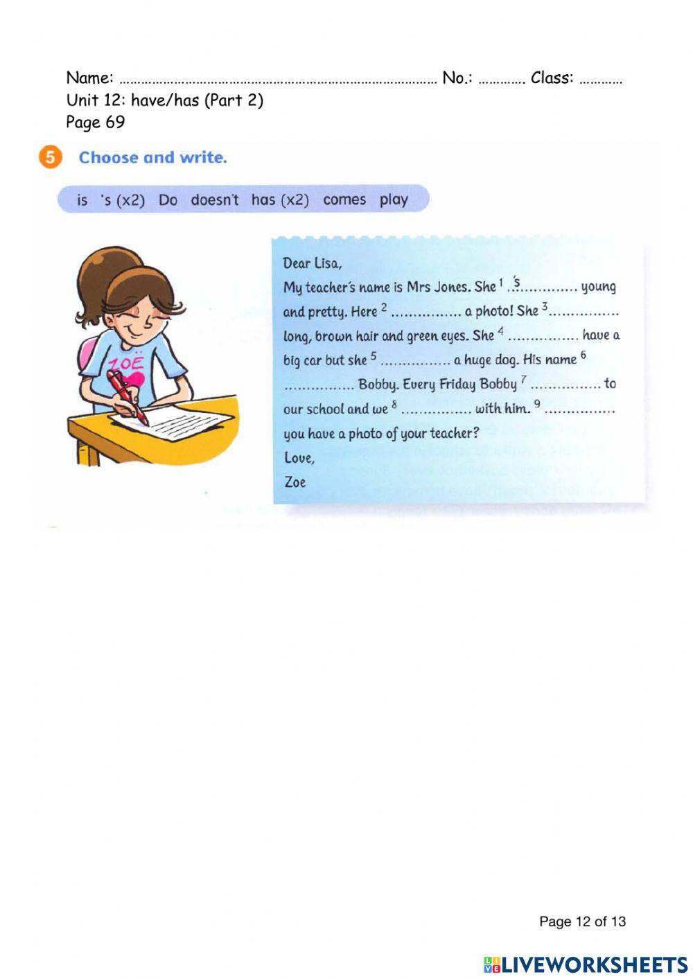 1577427 | Have and Has Part 2 | GrammarP13