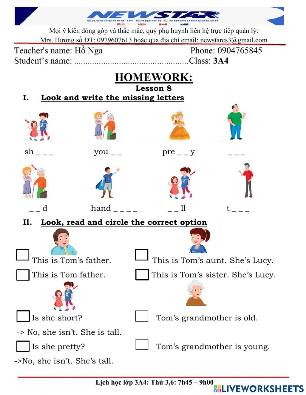 1577599 | Lesson 8 | Quangminh2021 | LiveWorksheets