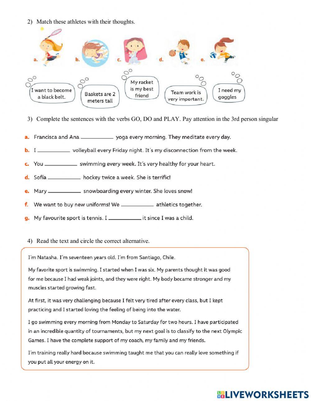Test unit 3 7th A online exercise for | Live Worksheets