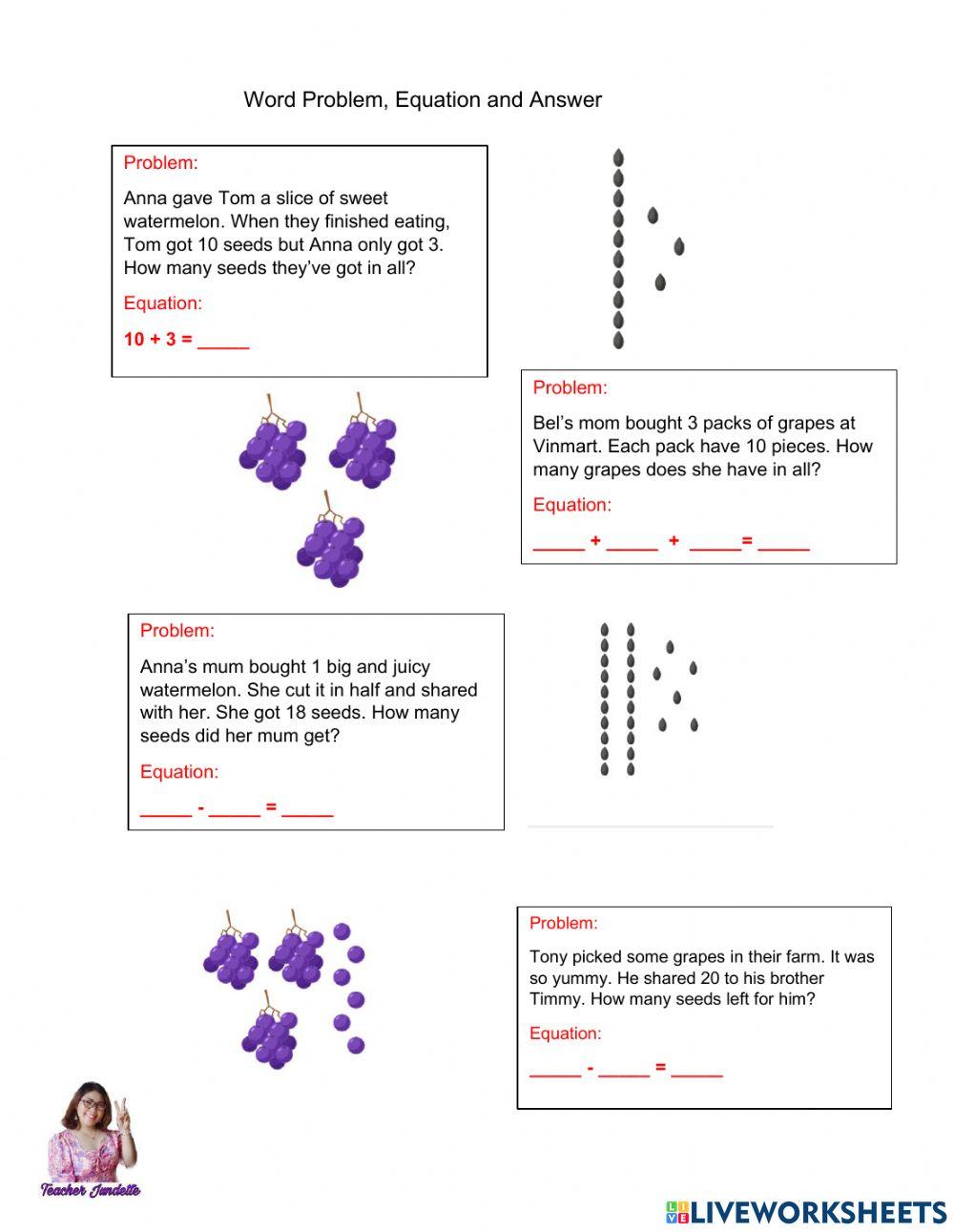 1578057 | Word Problems | Jundette Cabrea Espillo