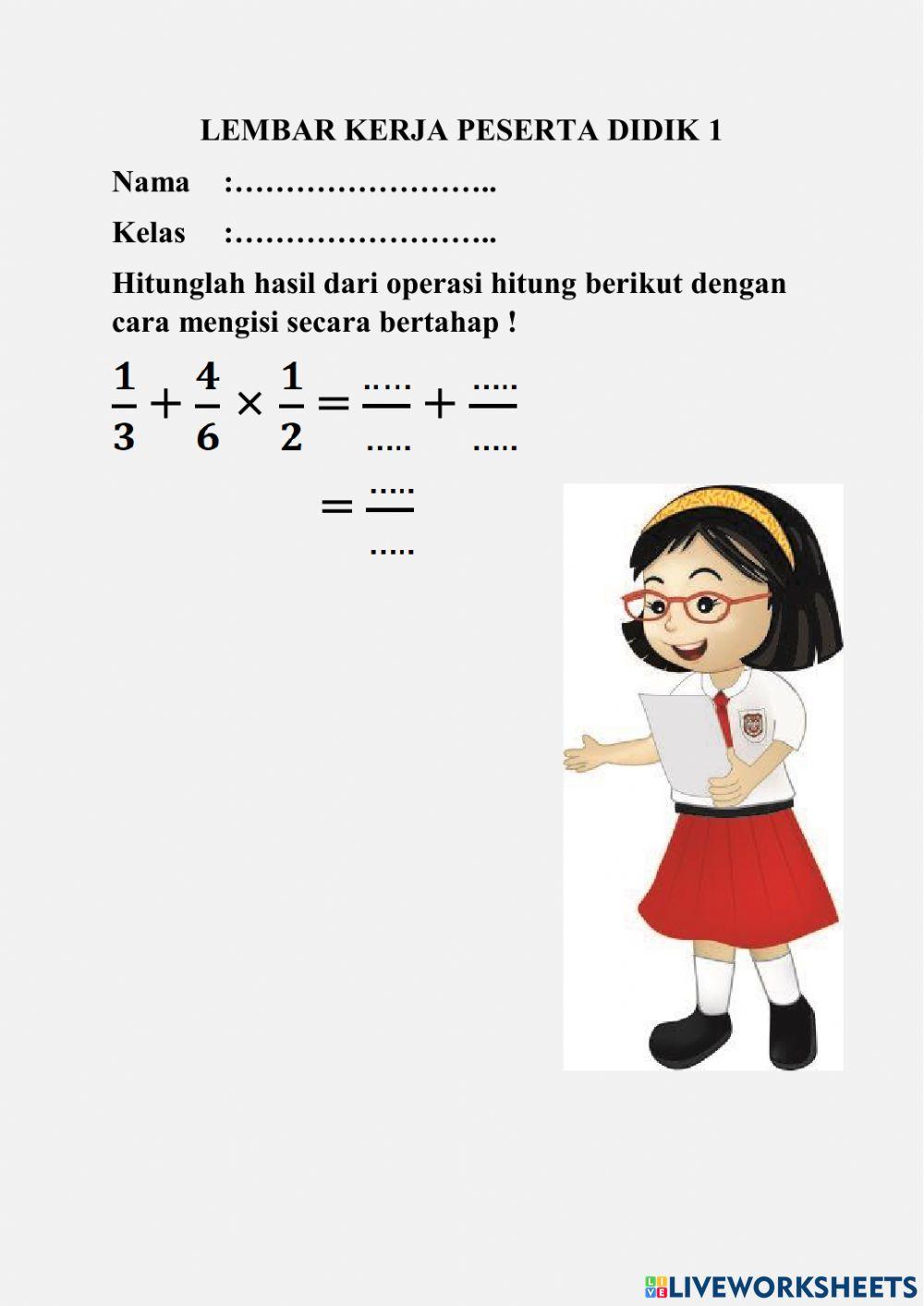 Lkpd jumat 29 oktober 2021 worksheet | Live Worksheets