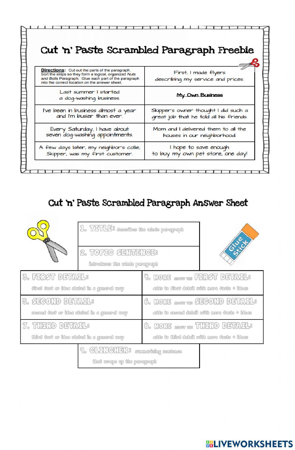 Lomba unscrambled sentences worksheet | Live Worksheets