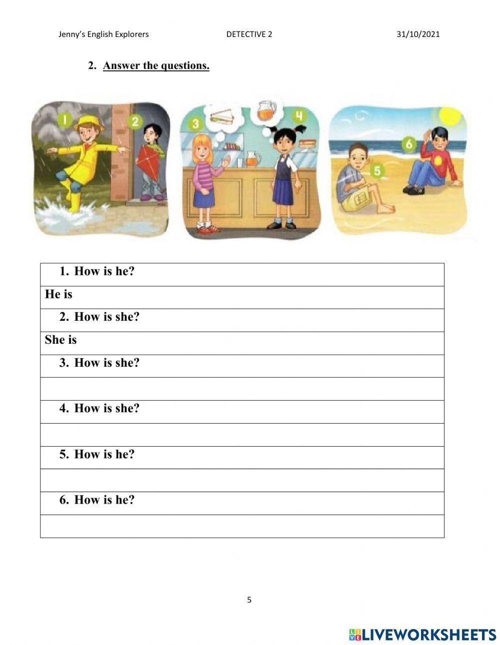 Everybody up 2-… | Free Interactive Worksheets | 1580231