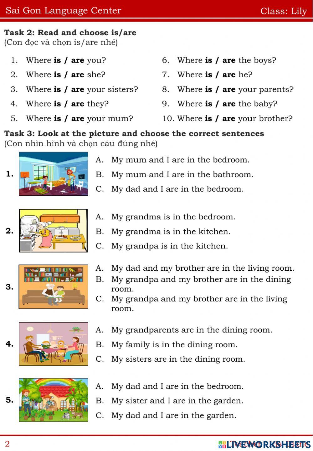 Homework-class Lily (Oct 28th) worksheet | Live Worksheets