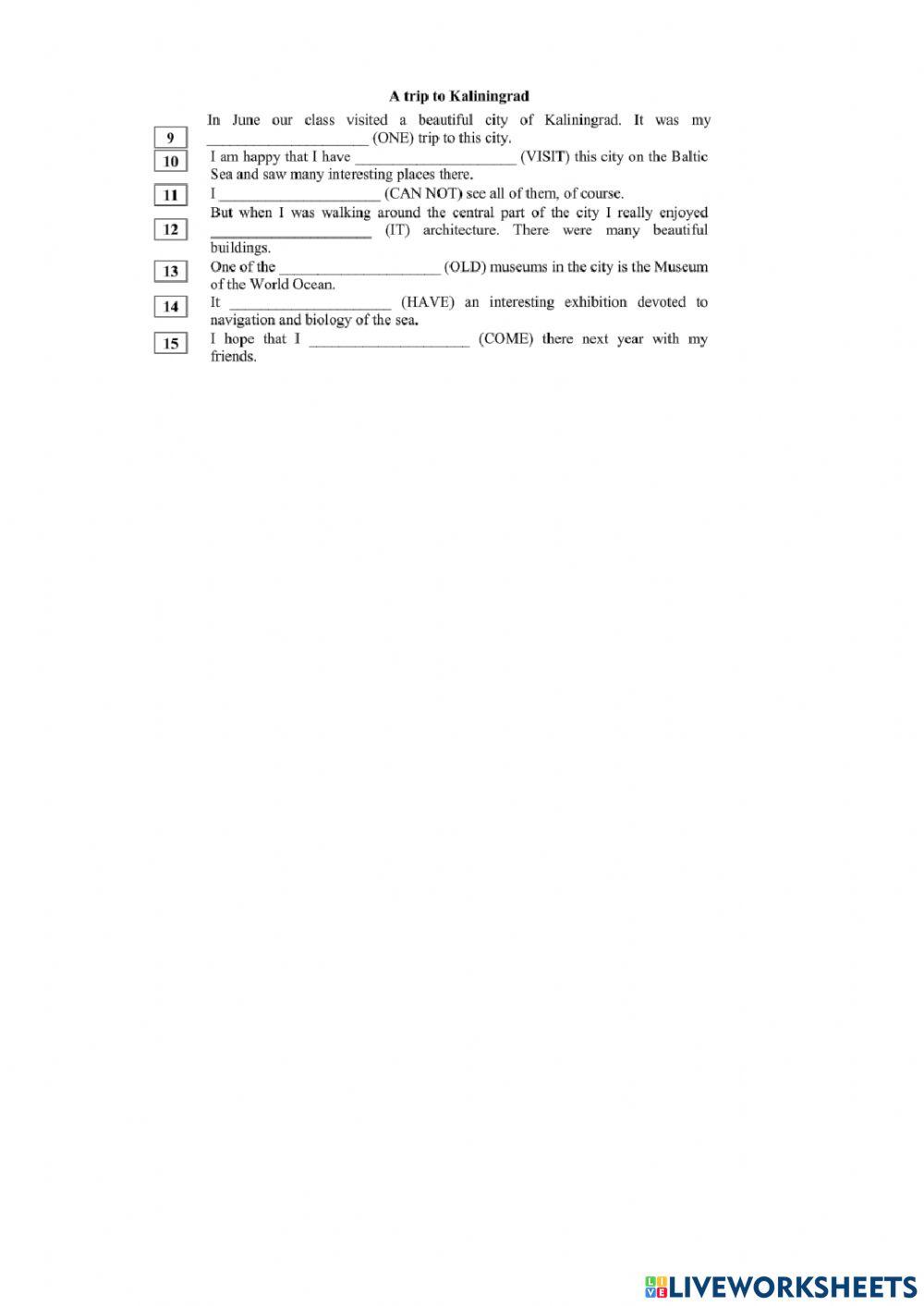 English 5 (2) online exercise for | Live Worksheets