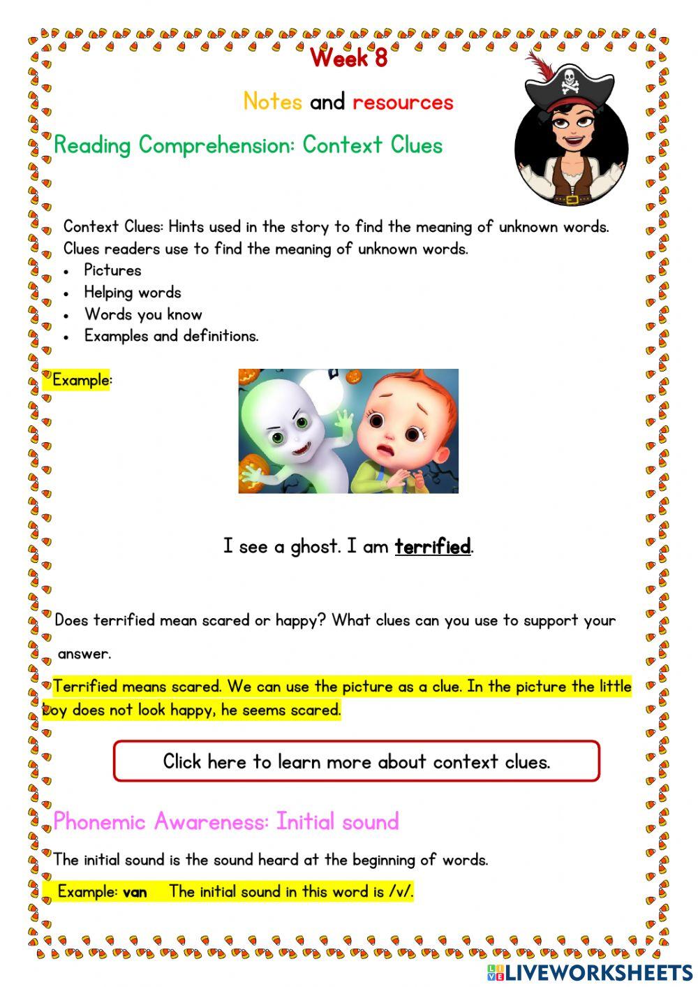 1581553 | Week 8 Notes | MsDFerguson | LiveWorksheets