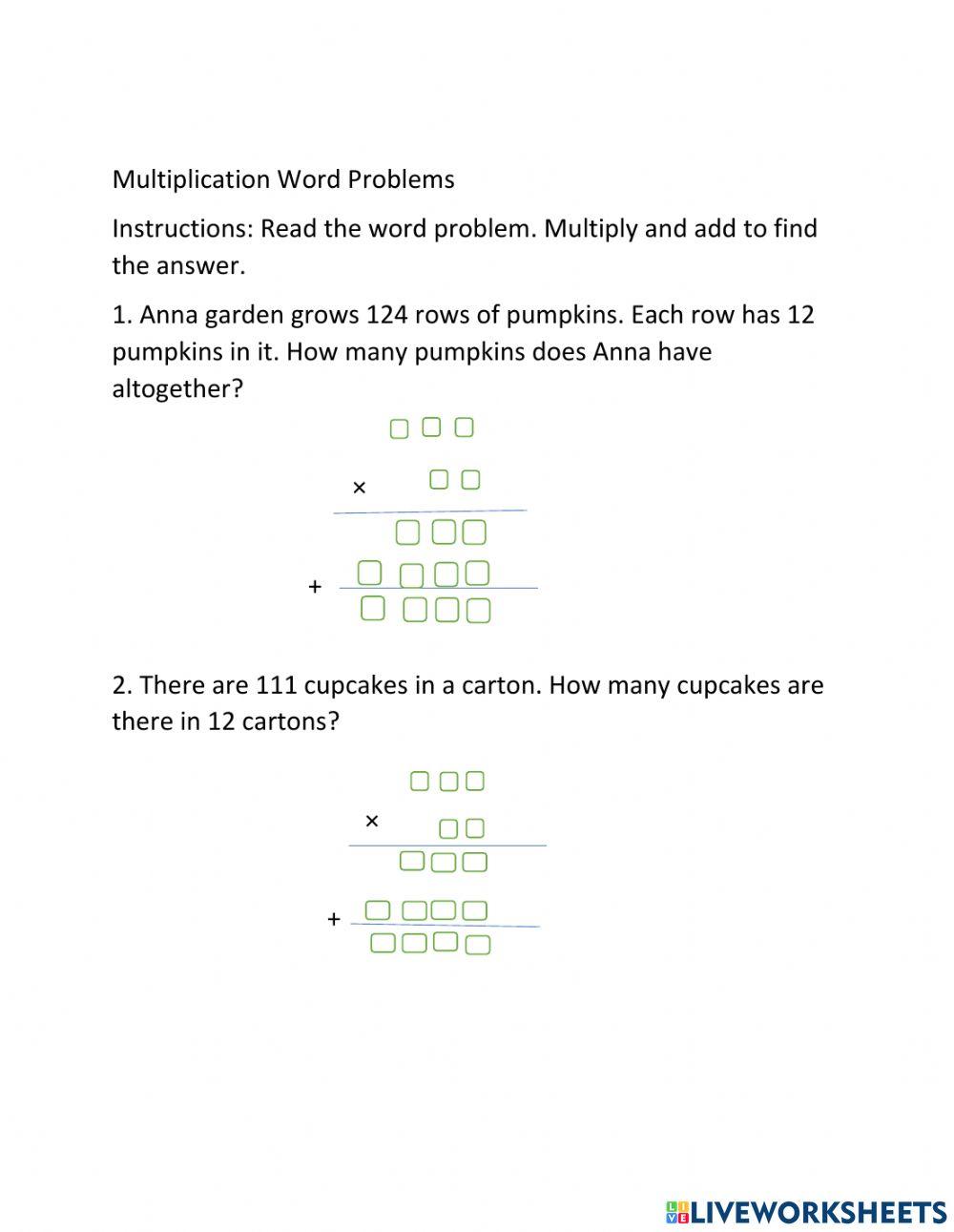 3 by 2 digit multiplication 5224511 | Alesha Hart | Live