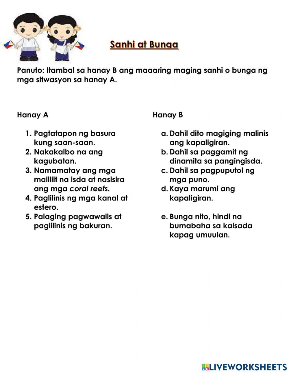 SANHI AT BUNGA 2934 | T_MABELLE85 | Live Worksheets SANHI AT BUNGA 2934 | T_MABELLE85 | Live Worksheets