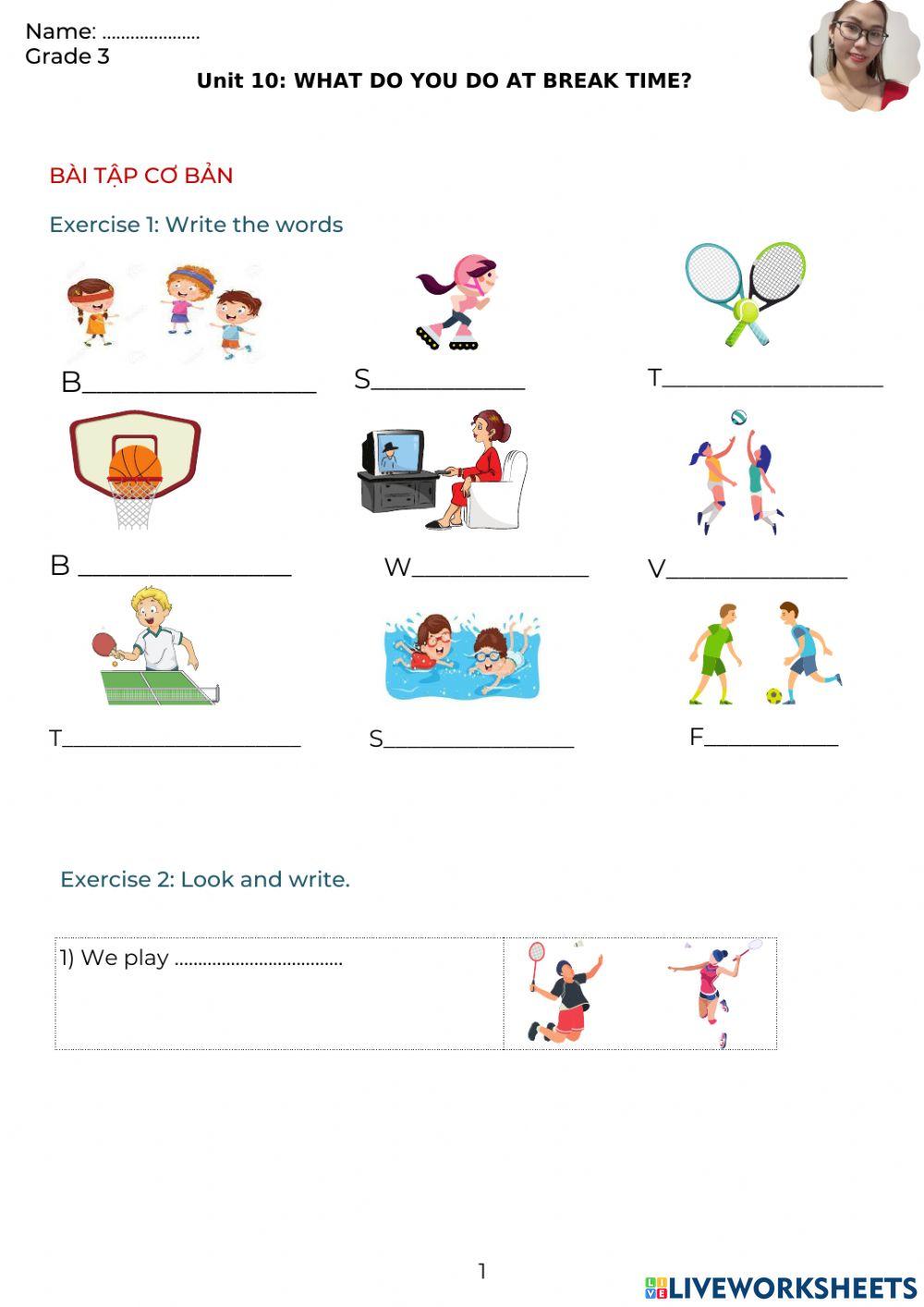 G3-unit 10- cơ … | Free Interactive Worksheets | 1582349