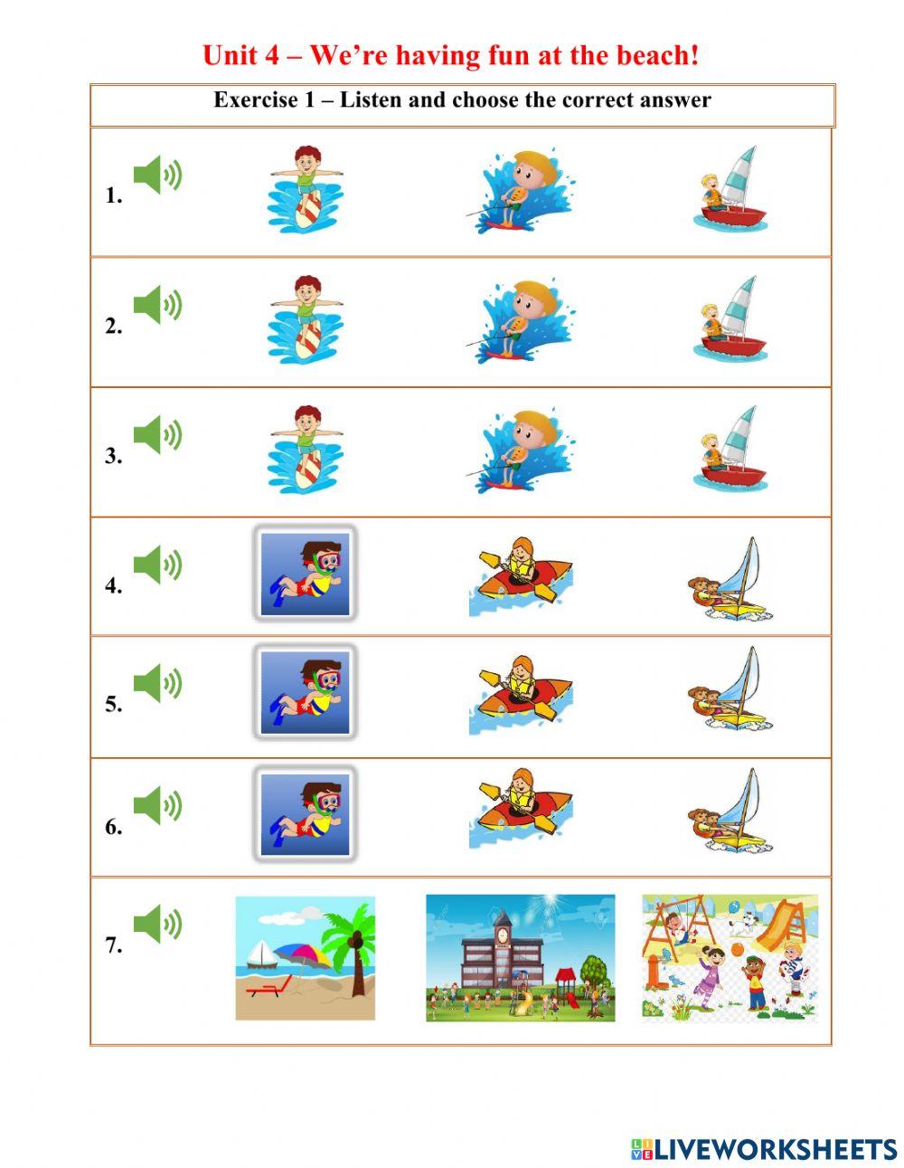 G4 unit 4 lesson 1-2 worksheet | Live Worksheets