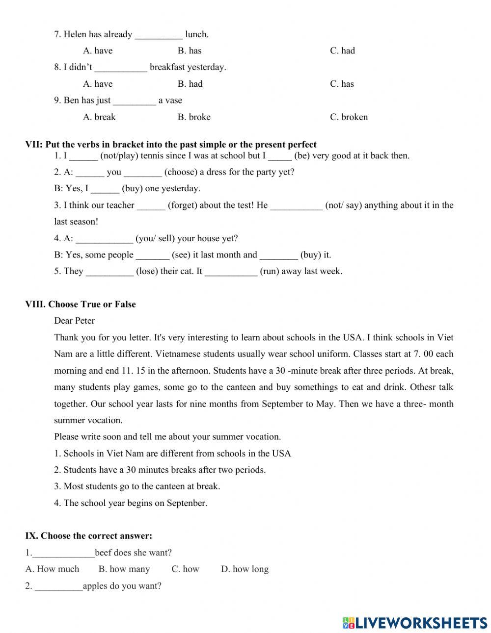 7NK-Final test-2910-cs3 | LiveWorksheets | 3969650