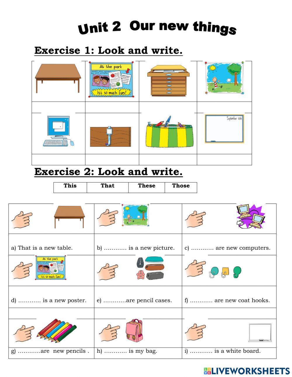 School things 1583359 | thuy130388 | Live Worksheets