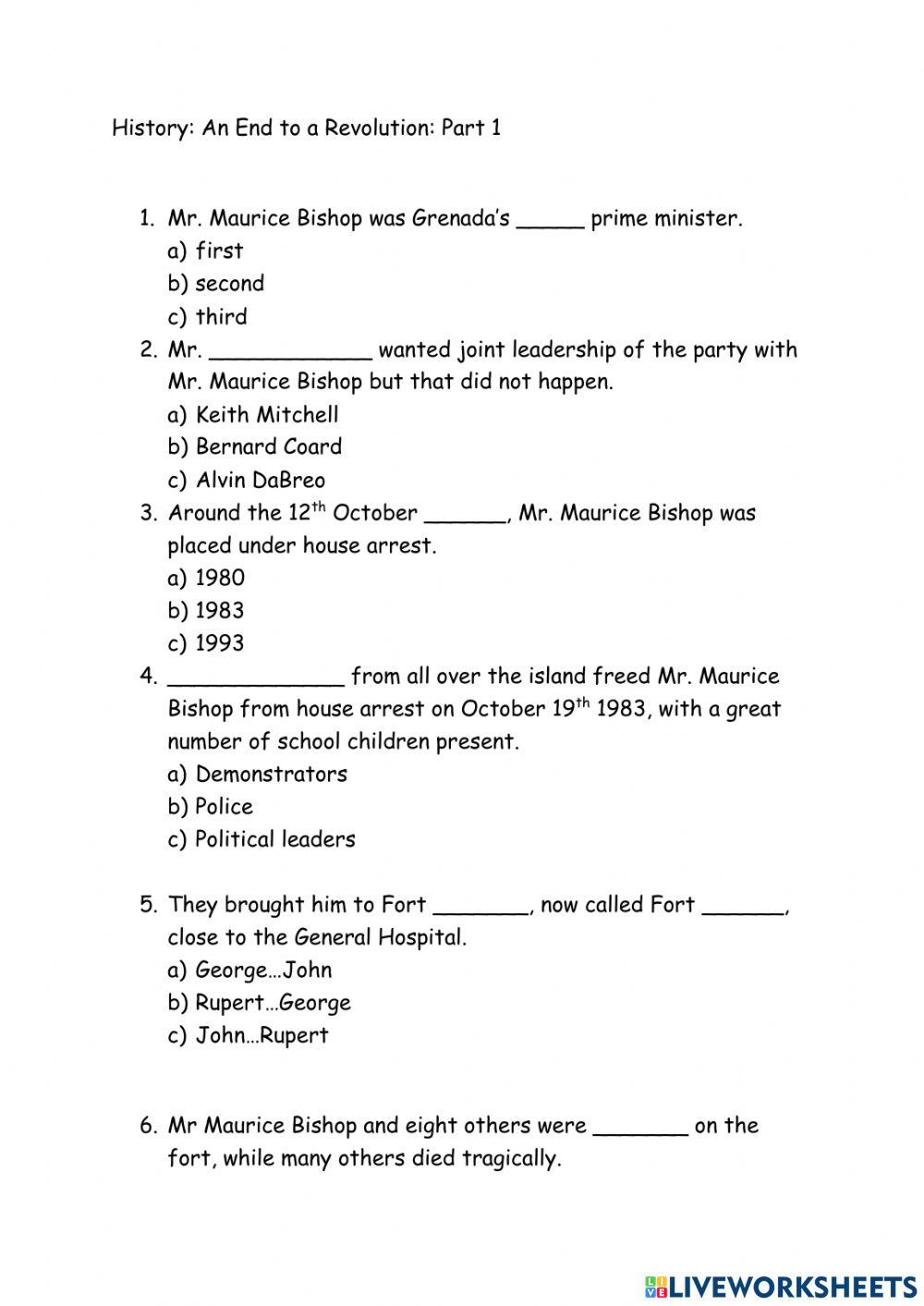 The Grenada Revolution: Part 1 4231685 | vonissa barry