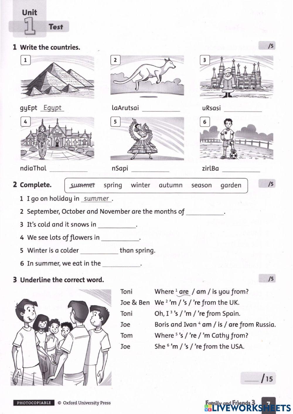 FF2 review 1 un… | Free Interactive Worksheets | 4195841