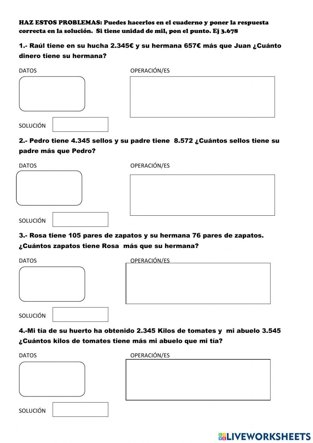 1583953 | Problemas más que, menos que | ANGELA GIL
