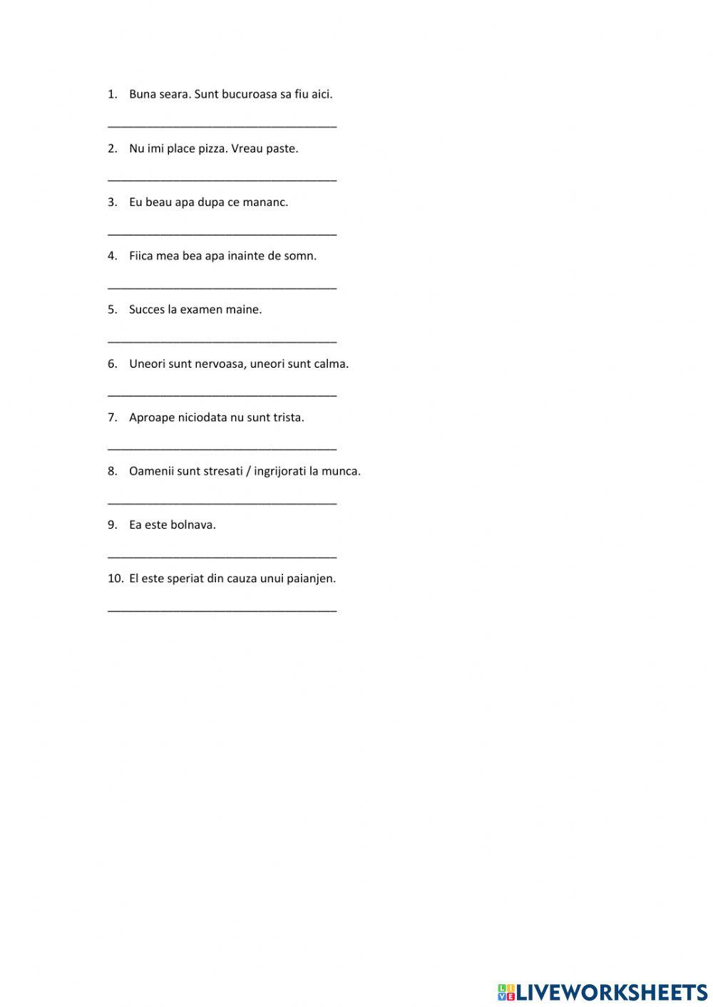 Translate phrases worksheet | Live Worksheets