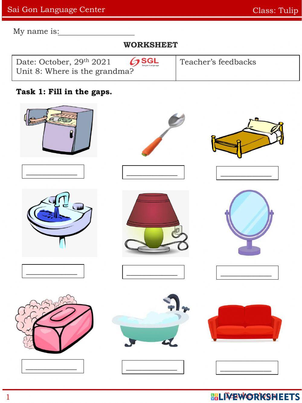 Worksheet tulip English language activity | Live Worksheets