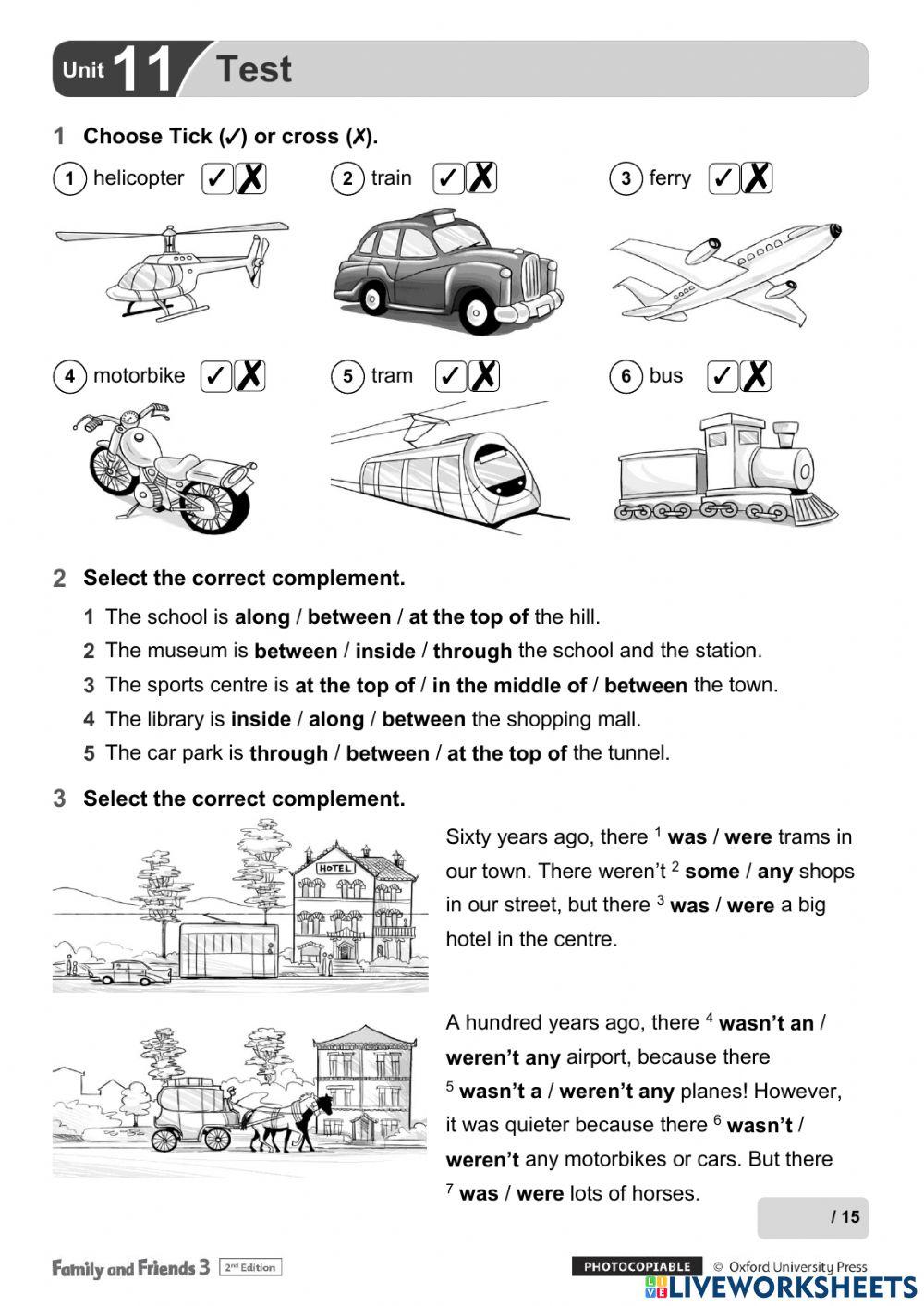 FF3- UNIT 11 TE… | Free Interactive Worksheets | 5225111