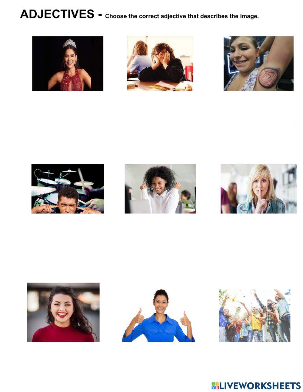 Adjectives online exercise for 4th and up | Live Worksheets