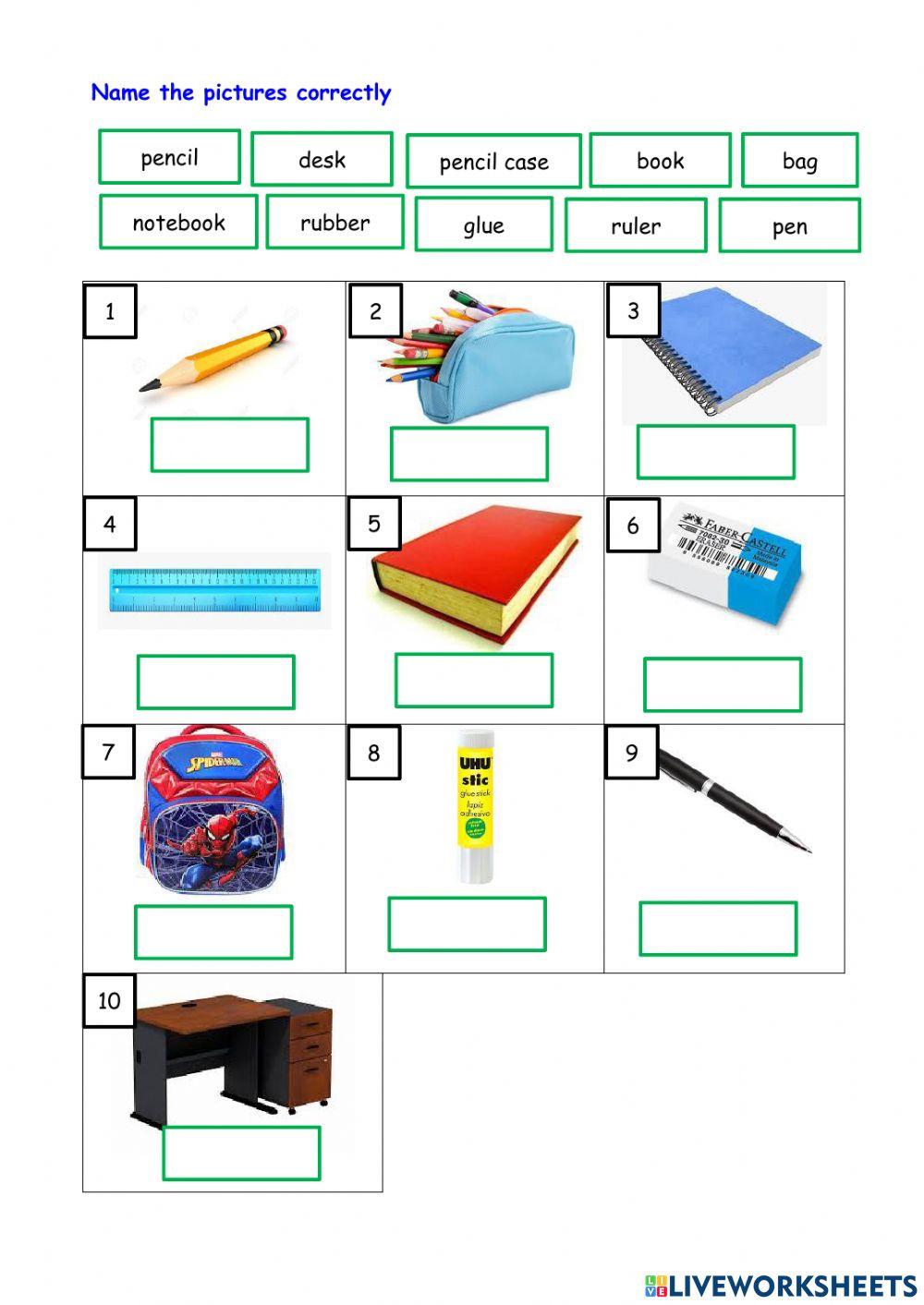 Stationery 0302 | Kaklong Baru | Live Worksheets