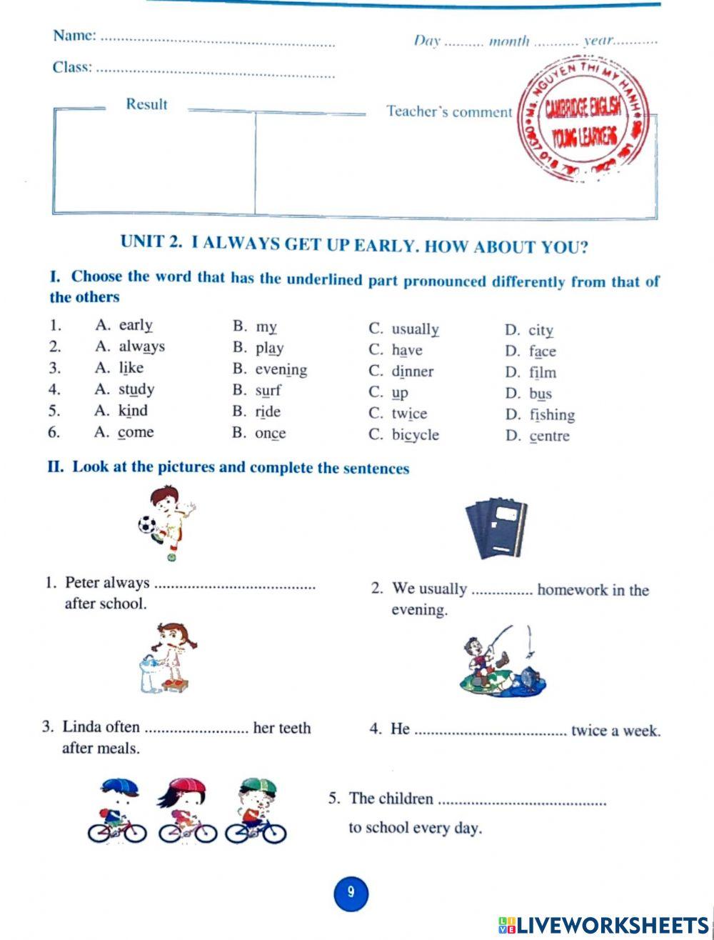 Week 1 interactive worksheet | Live Worksheets