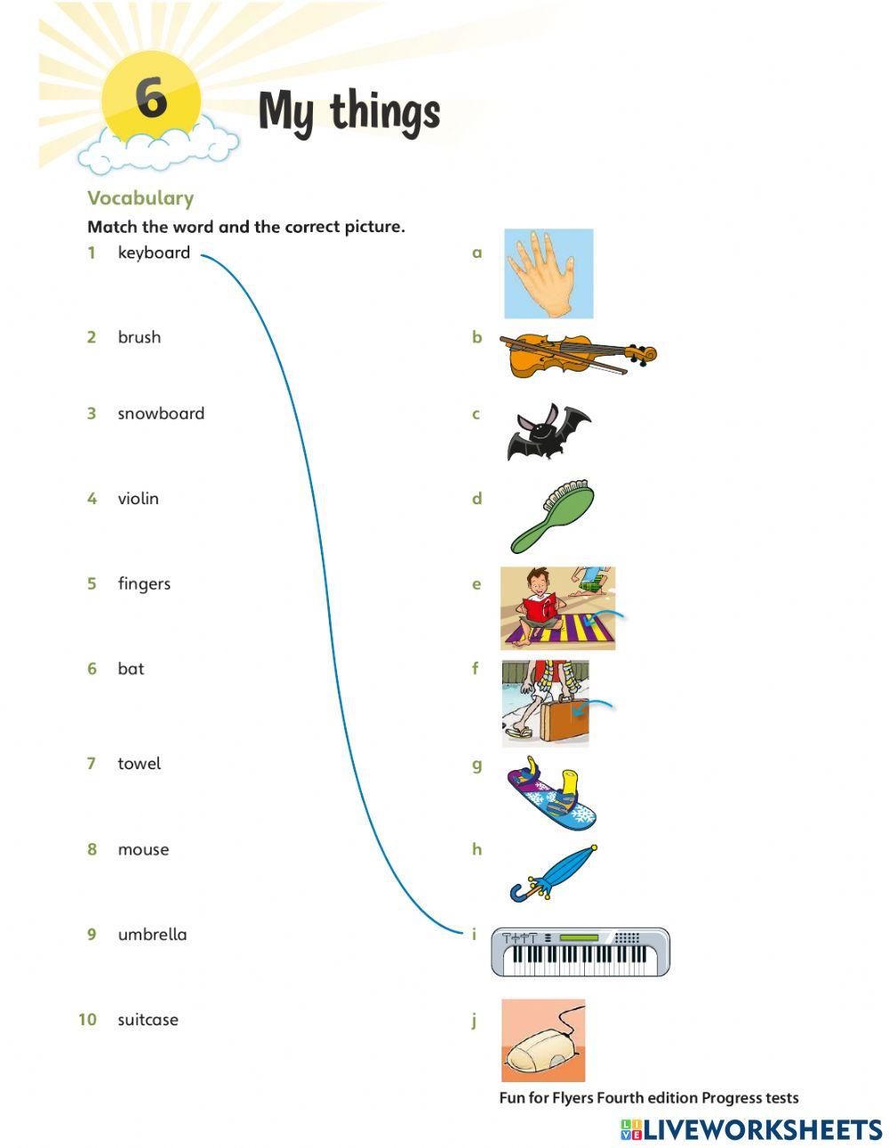 Fun For Flyers - Unit 6 - 7 online exercise for | Live Worksheets