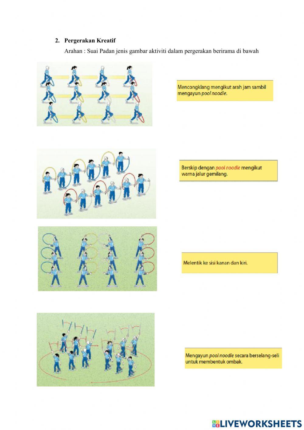 Pergerakan Kreatif online activity | Live Worksheets