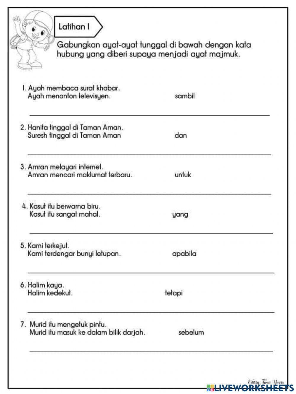 Latihan Ayat Tunggal Dan Ayat Majmuk Tahun 3 Ayat Majmuk Dan Ayat Riset Porn Sex Picture