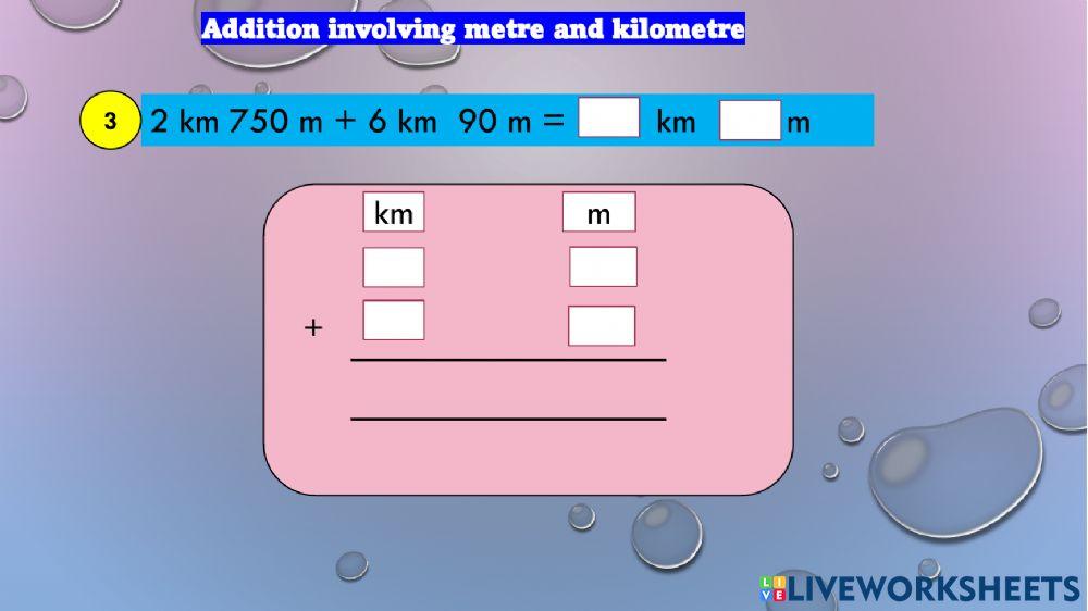 Addition length 1477372 | SENTAMARAI | Live Worksheets