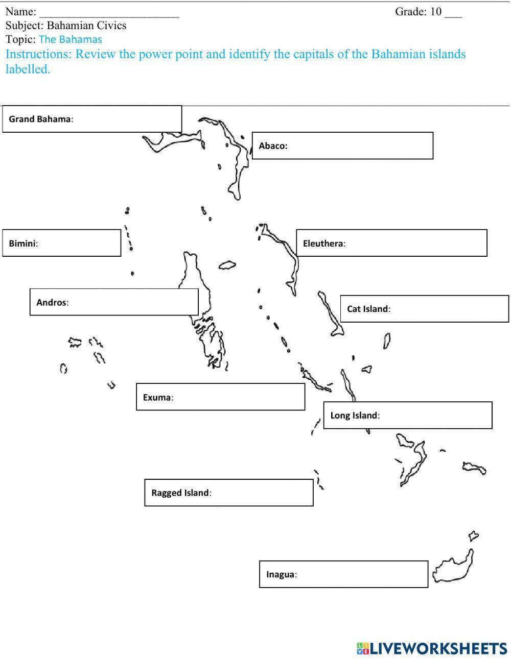 Islands of The … | Free Interactive Worksheets | 1477726