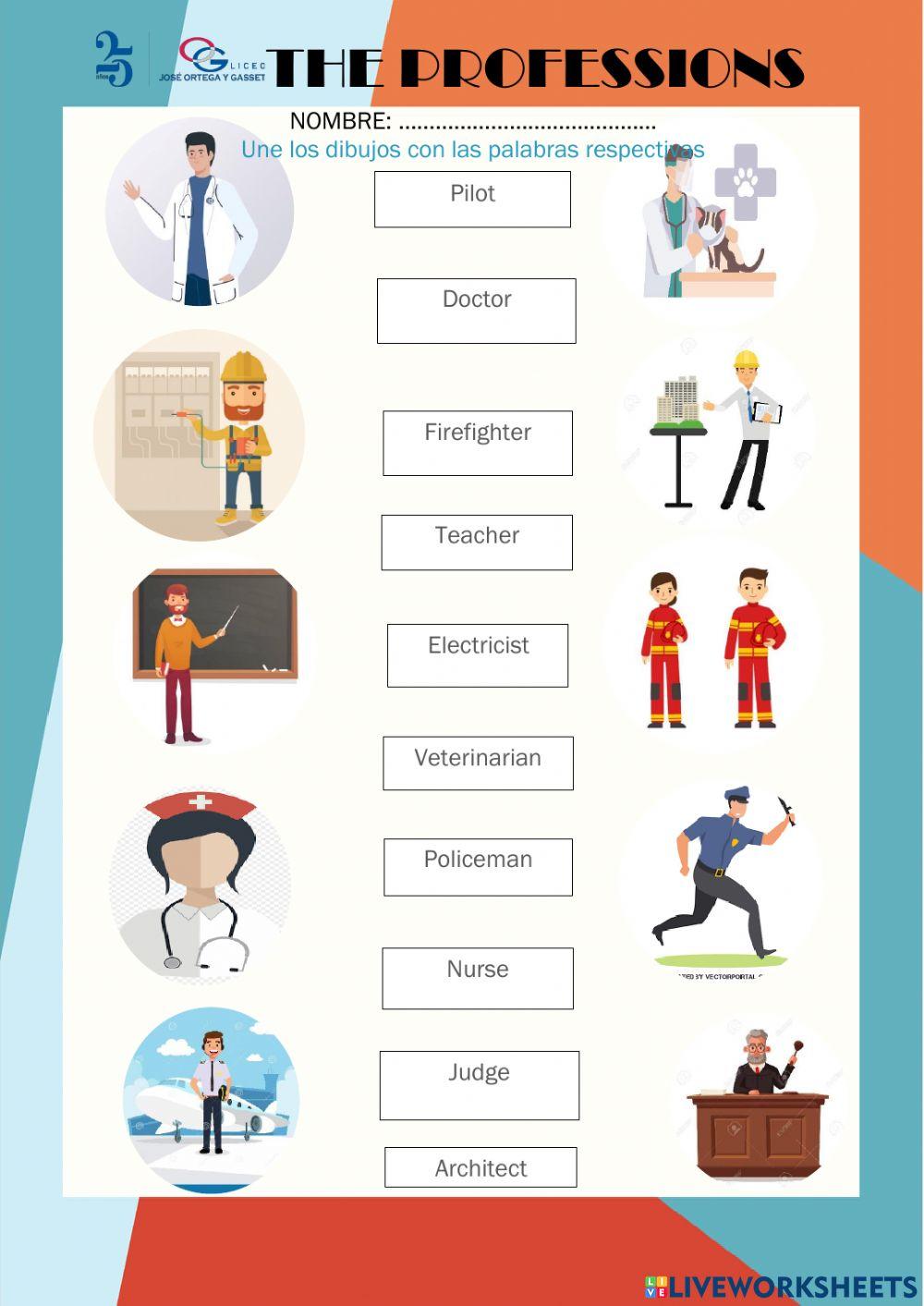 Profesiones online exercise for | Live Worksheets
